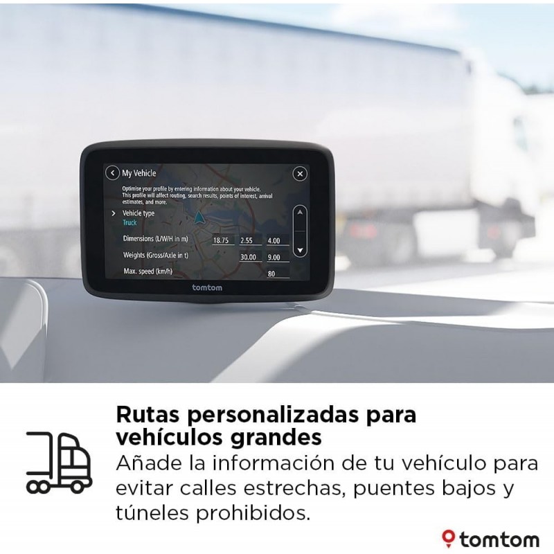 Meta title-TomTom Go Professional 2nd generation GPS camiones